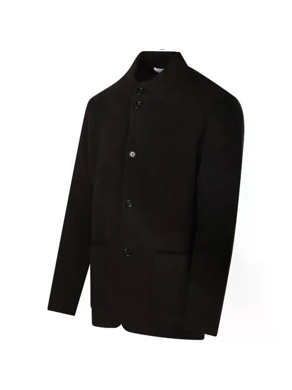 LARDINI Button-up High-neck Coat