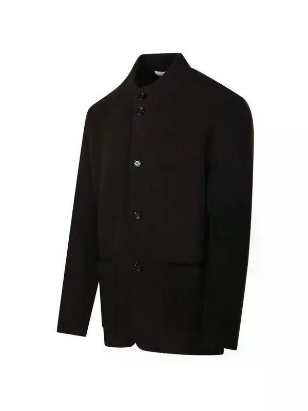 LARDINI High Neck Button-up Coat