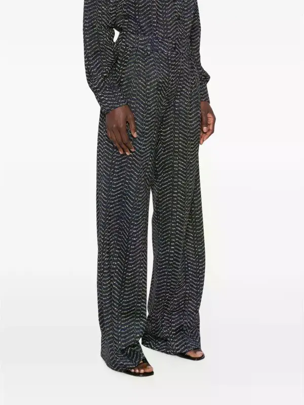 Missoni Zigzag-knit Palazzo Pants