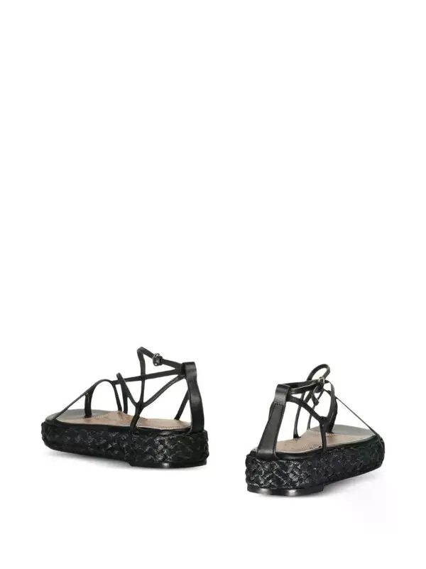 Red Valentino Braided-sole Cage-strap Sandals