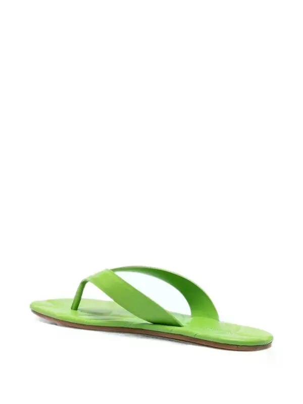 JW Anderson Leaf Quilted Leather Flat Sandals
