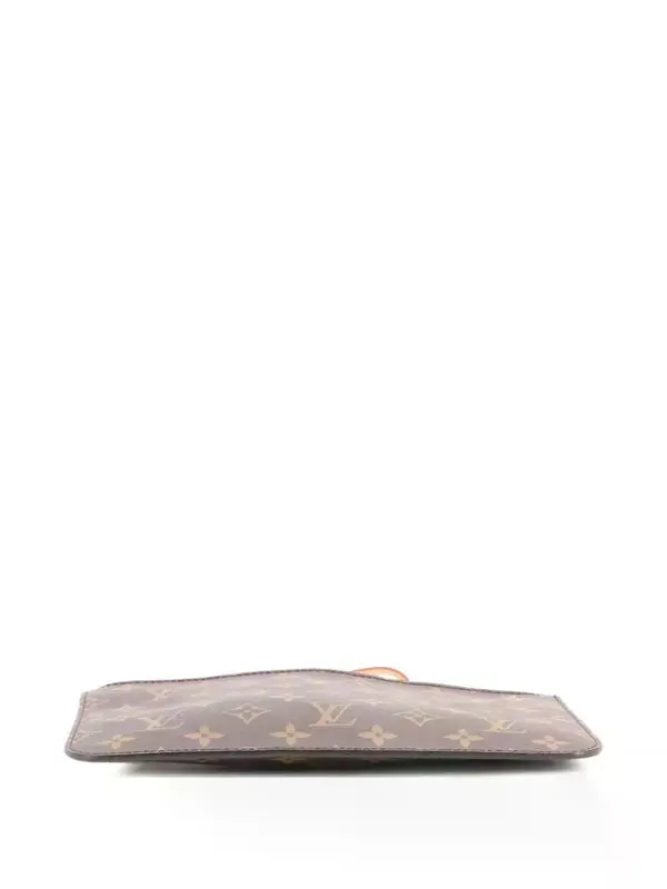 LOUIS VUITTON Neverfull Pochette Monogram Canvas Large Pouch - Brown