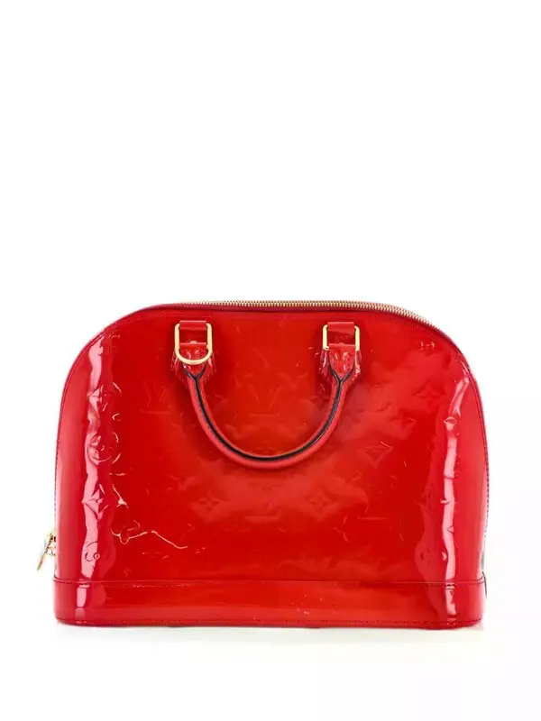 LOUIS VUITTON Alma Handbag Monogram Vernis Pm Satchel