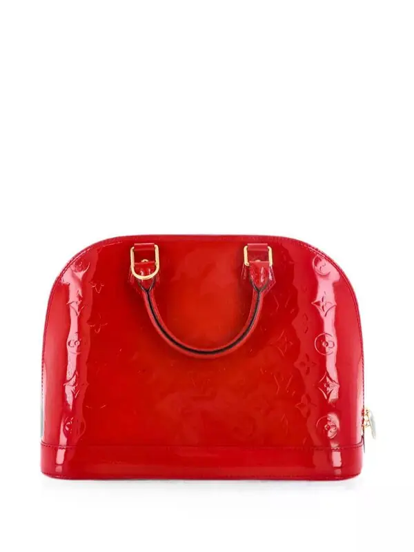 LOUIS VUITTON Alma Handbag Monogram Vernis Pm Satchel