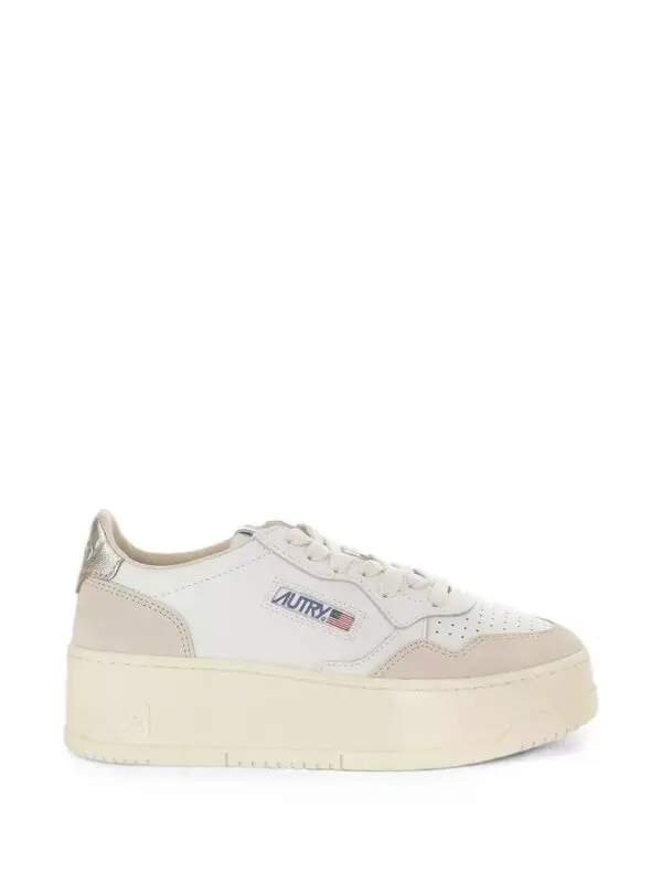AUTRY Medalist Platform Sneakers In Suede And Leather