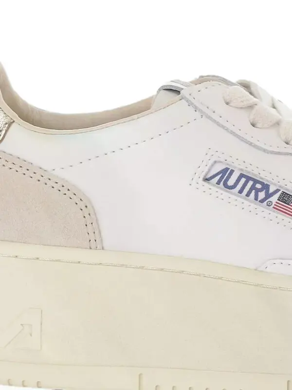 AUTRY Medalist Platform Sneakers In Suede And Leather