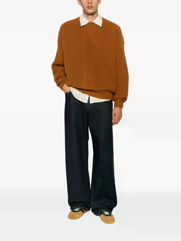MARANT Ribbed-knit Crew-neck Sweater