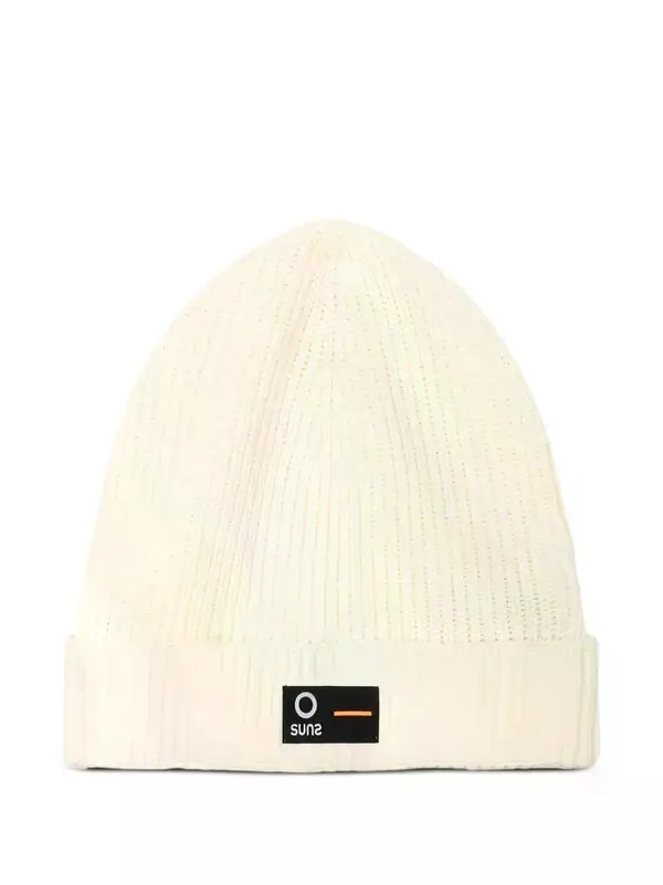 SUNS Ribbed-knit Beanie Hat - Neutrals