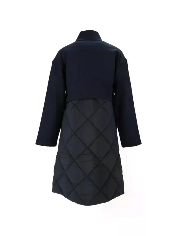 K-WAY Quilted Wool-blend Parka Coat