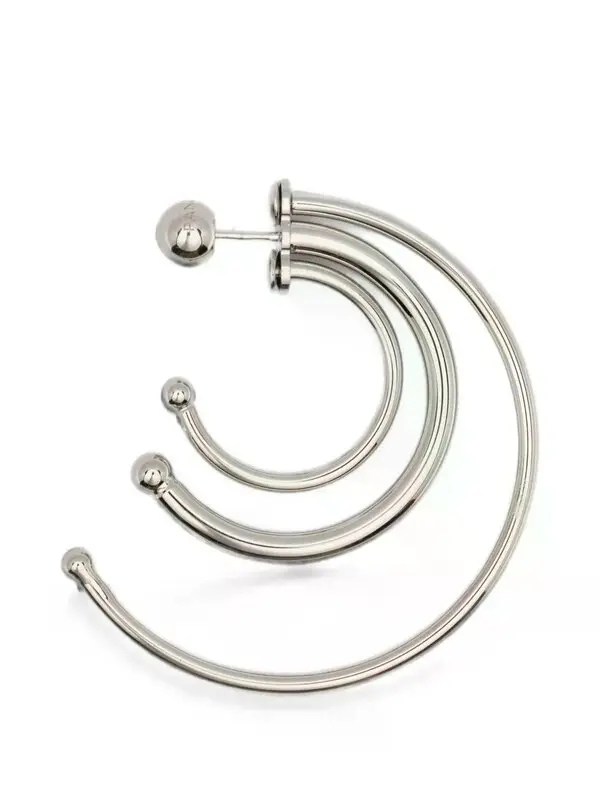 PANCONESI Pierced Solar Triple-hoop Earrings
