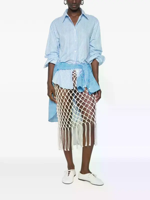 THE FRANKIE SHOP Peri Vertical-stripe Shirt