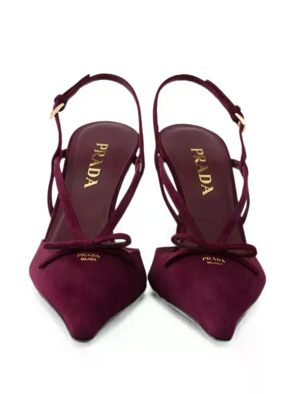 Prada Suede Slingback Pumps
