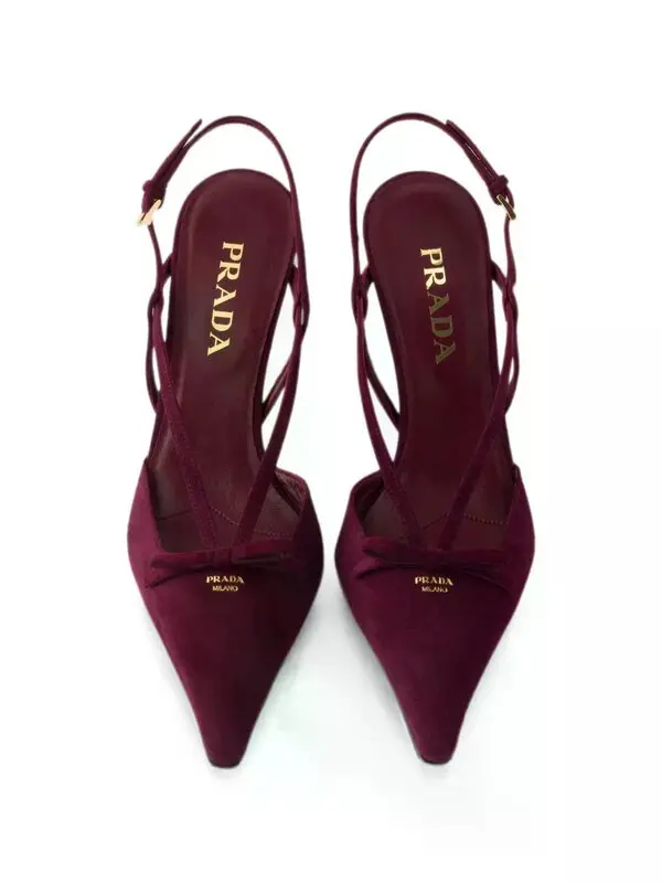 Prada Suede Slingback Pumps
