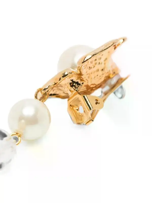 Alessandra Rich Faux-pearl Drop Earrings