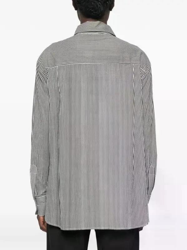 THE FRANKIE SHOP Peri Striped Button-down Shirt