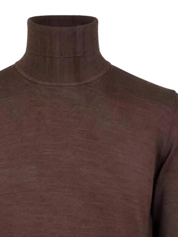 Pal Zileri Ribbed-trim Roll-neck Sweater