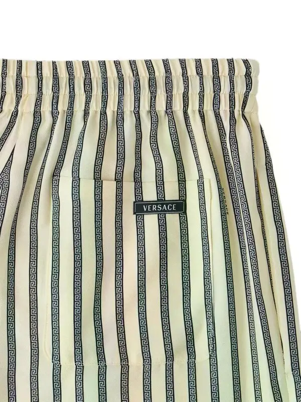 Versace Printed Silk-twill Pajama-style Trousers