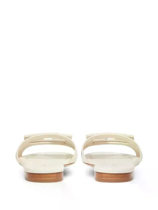 Fendi Baguette Leather Slides