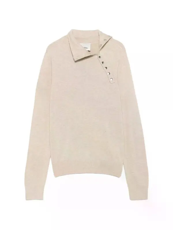 Isabel Marant Étoile Jovienne Press-stud Sweater - Neutrals