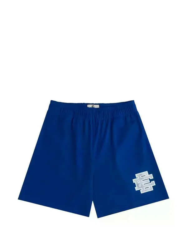 ERIC EMANUEL Ee Basic Metallic Logo Shorts - Blue