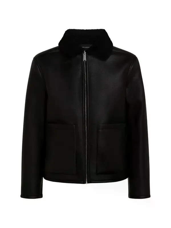 Karl Lagerfeld Faux-shearling Reversible Jacket