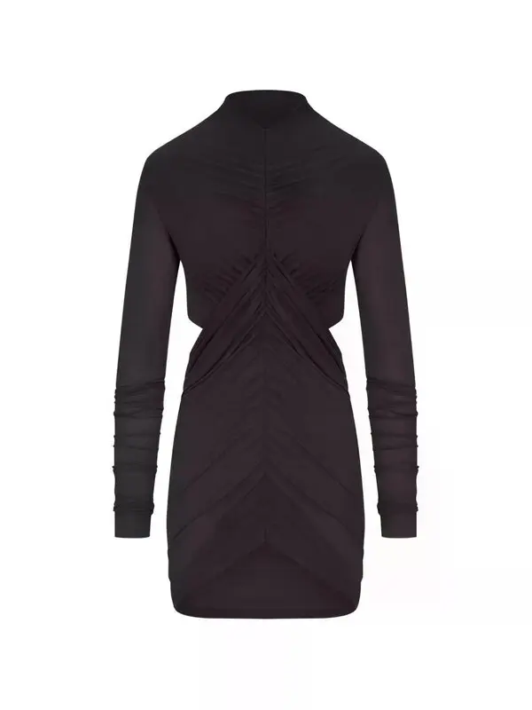 Rick Owens Ruched Cut-out Mini Dress