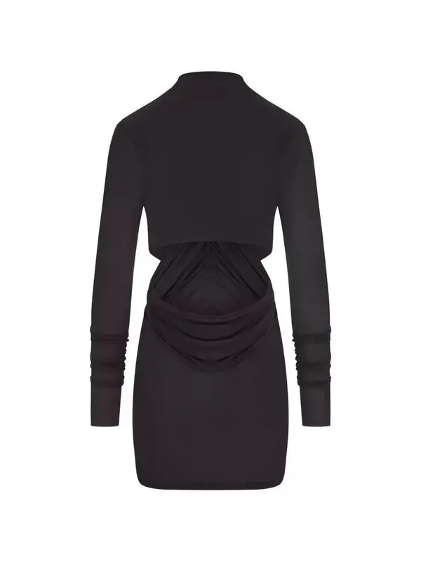 Rick Owens Ruched Cut-out Mini Dress