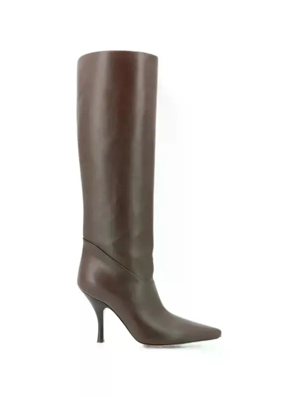 Paris Texas Pointed-toe Knee-high Boots