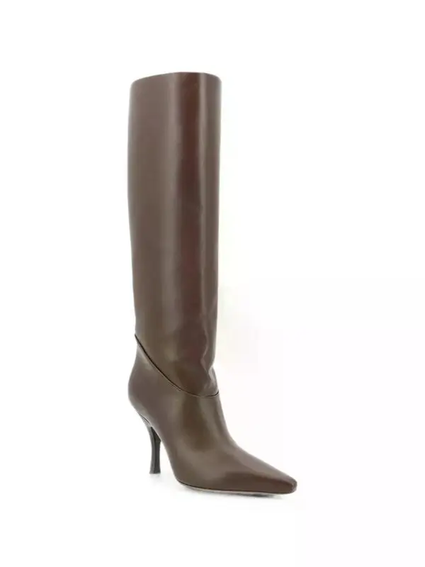 Paris Texas Pointed-toe Knee-high Boots