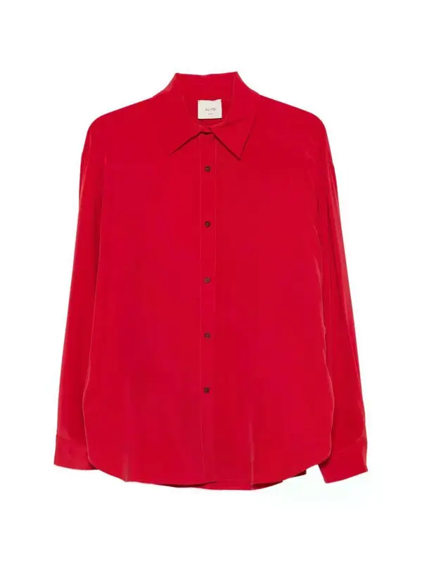 ALYSI Button-down Silk Shirt