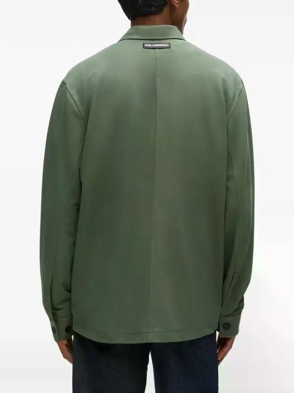 Karl Lagerfeld Buttoned Overshirt - Green