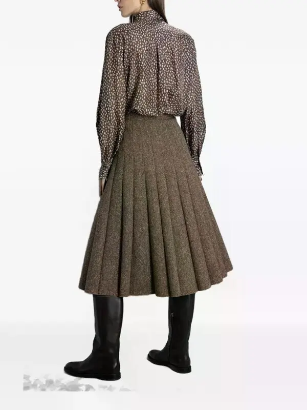 Brunello Cucinelli Silk Abstract Polka Dot Shirt