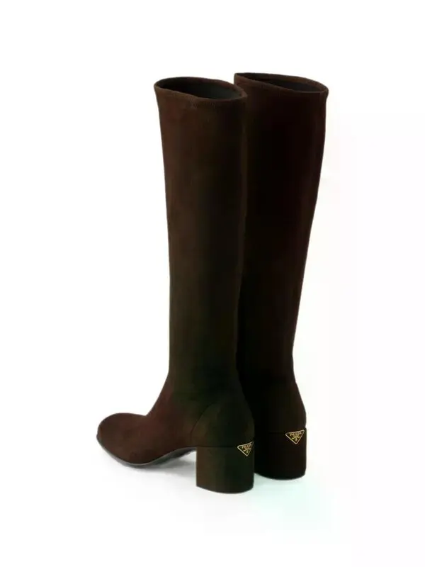 Prada Stretch Suede Boots