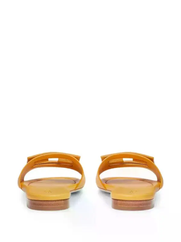 Fendi Baguette Leather Slides