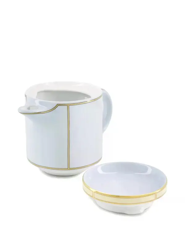 GINORI 1735 Diva Covered Celeste Porcelain Coffeepot
