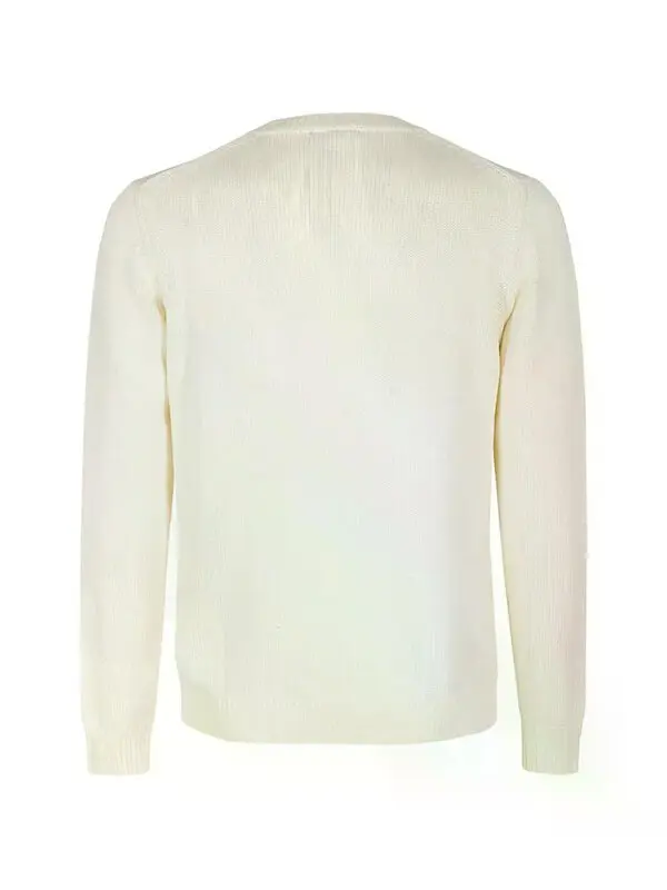 ROBERTO COLLINA Crew-neck Ribbed-trim Sweater