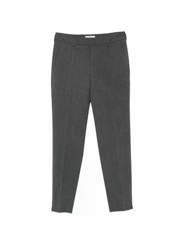 PT TORINO Straight-leg Wool Trousers - Grey