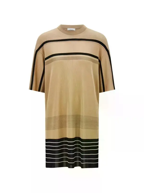 FERRAGAMO Viscose Knitted Top - Neutrals