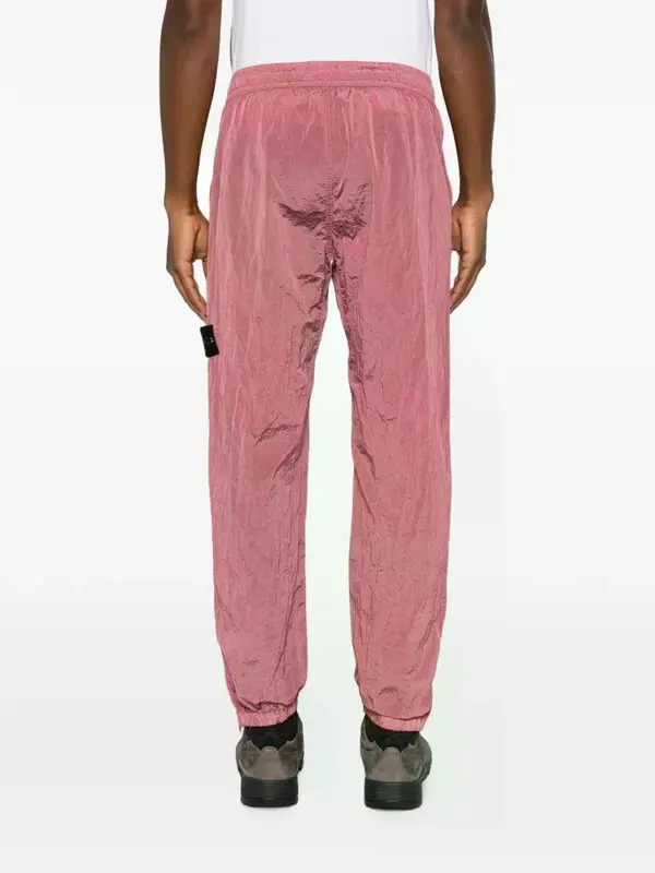 Stone Island Logo-patch Track Pants - Pink