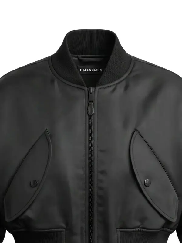 Balenciaga Cropped Bomber Jacket