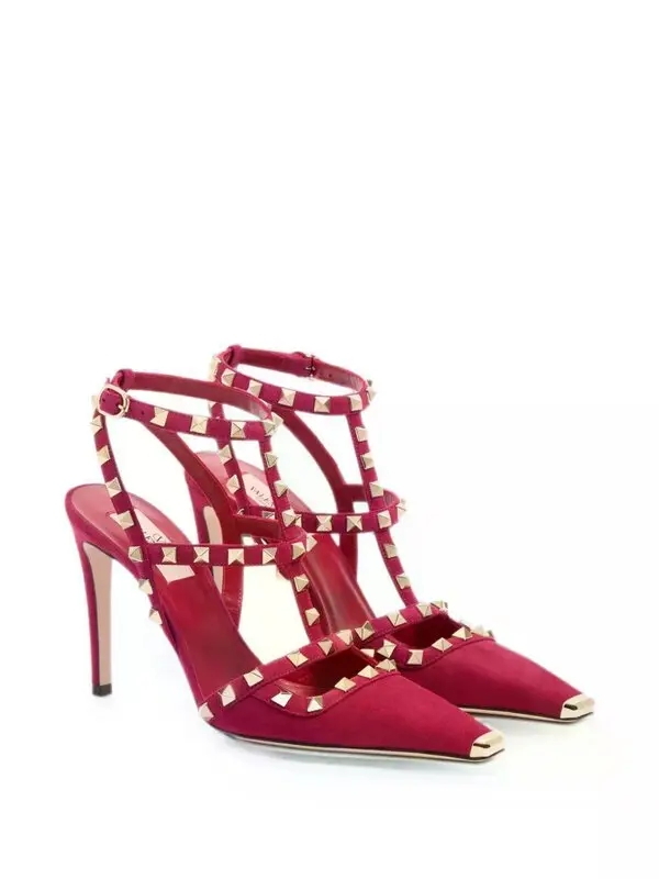 Valentino Garavani Rockstud Suede Pumps 100mm