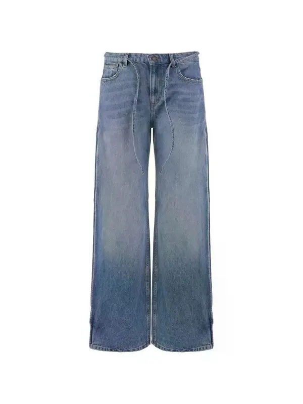 THE GARMENT Washed Effect Tie-waist Jeans