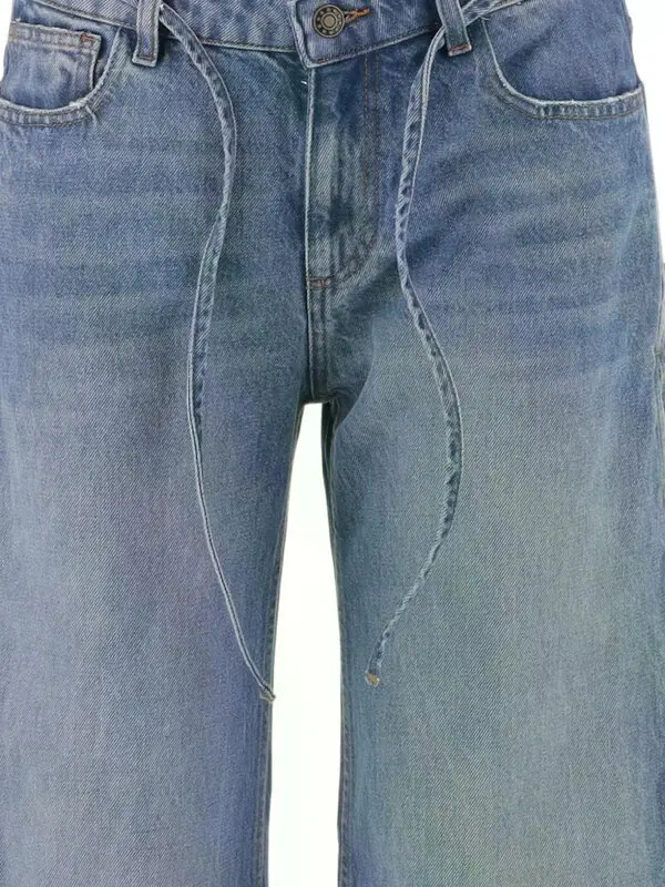 THE GARMENT Washed Effect Tie-waist Jeans