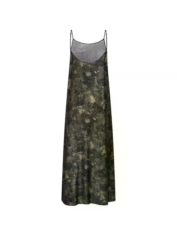 UMA WANG Floral-pattern Flared Maxi Dress