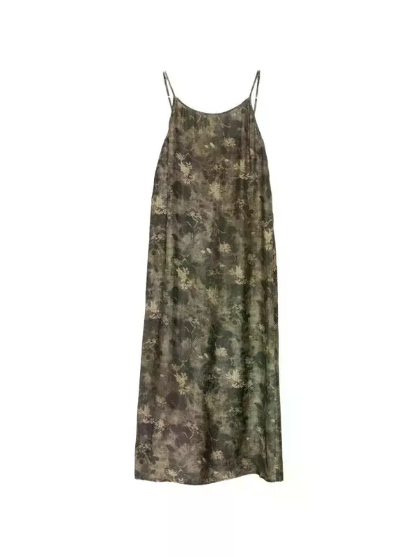 UMA WANG Anaya Floral-print Midi Dress - Green