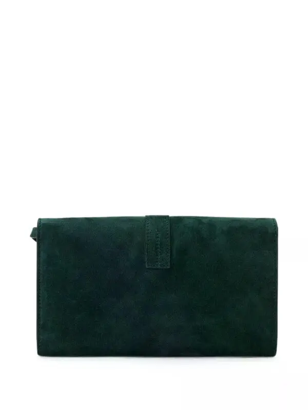 TOM FORD T-clasp Suede Clutch Bag