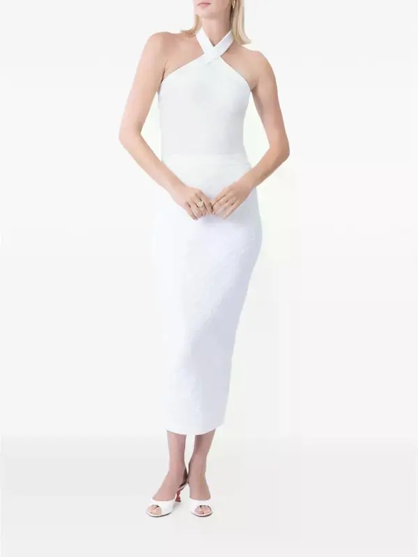 Balmain Jacquard-knit Pencil Skirt