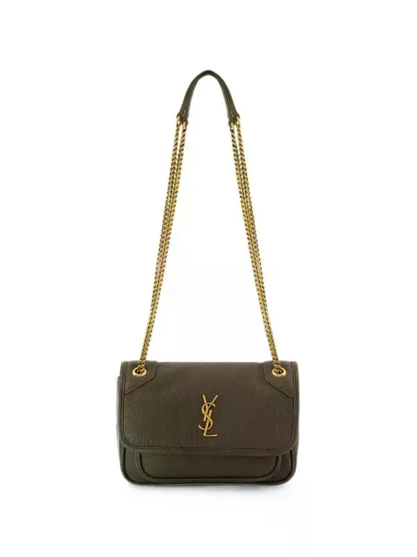 Saint Laurent Niki Mini Shoulder Bag In Grained Lambskin