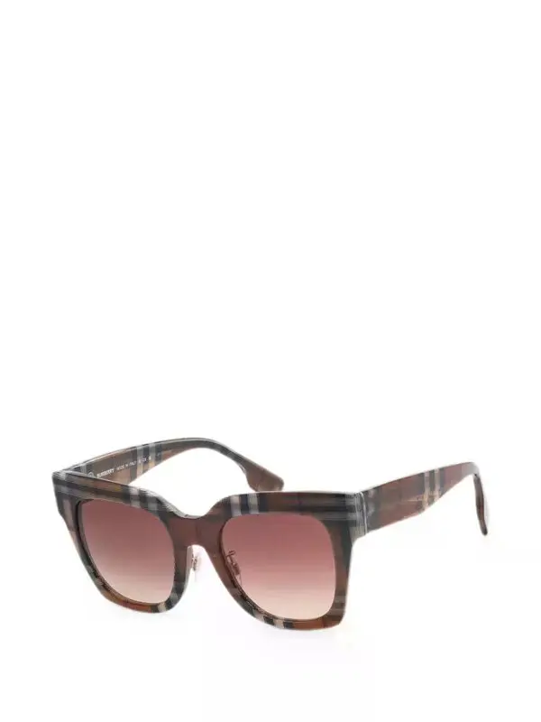 Burberry Vintage Check Square-frame Sunglasses