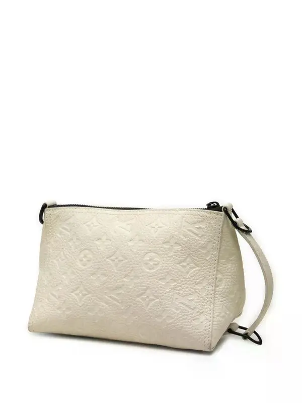 LOUIS VUITTON 2019 Monogram Empreinte Triangle Messenger Bag Satchel